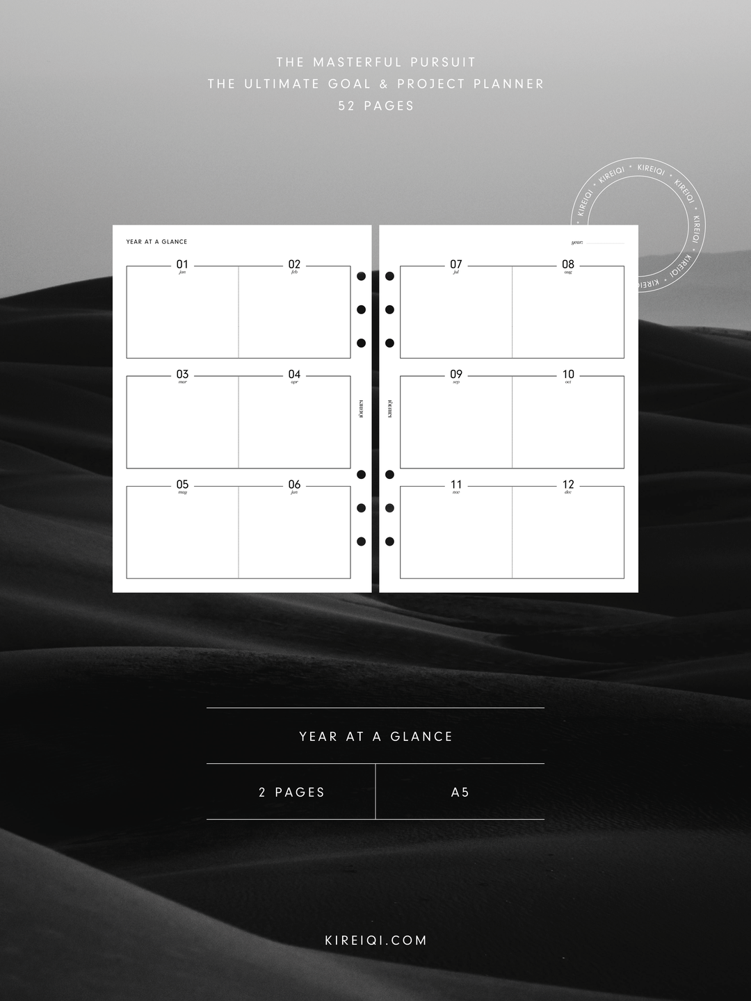 A5 - The Masterful Pursuit - The Ultimate Goal & Project Planner - Wor ...