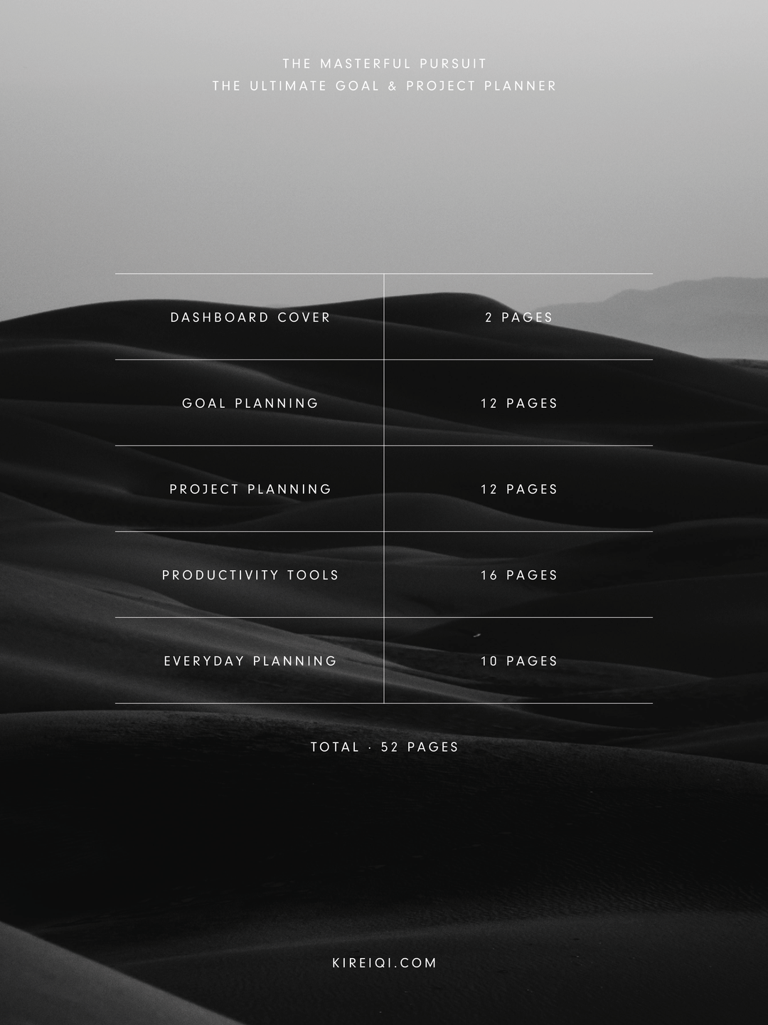 A5 - The Masterful Pursuit - The Ultimate Goal & Project Planner - Wor ...