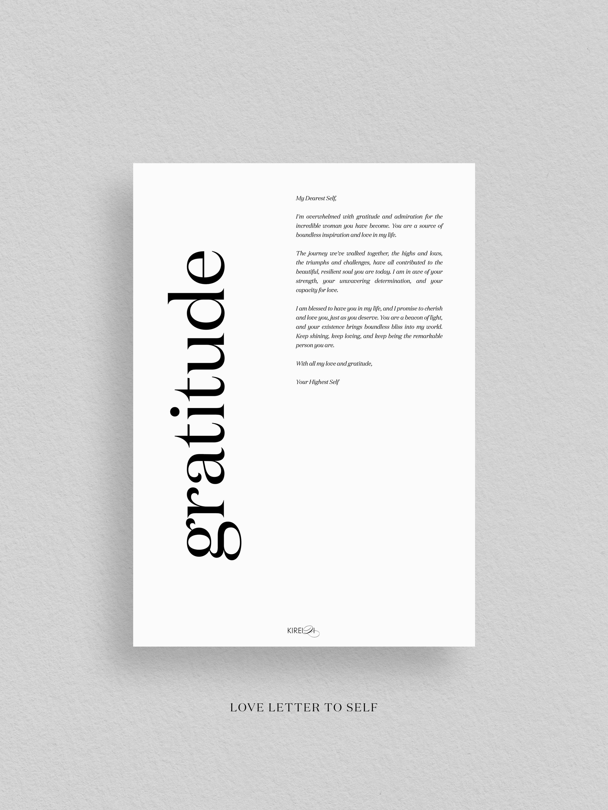 Daily Gratitude - Worksheet + Bonus - Bundle - 9 Pages - (V1) – KireiQi