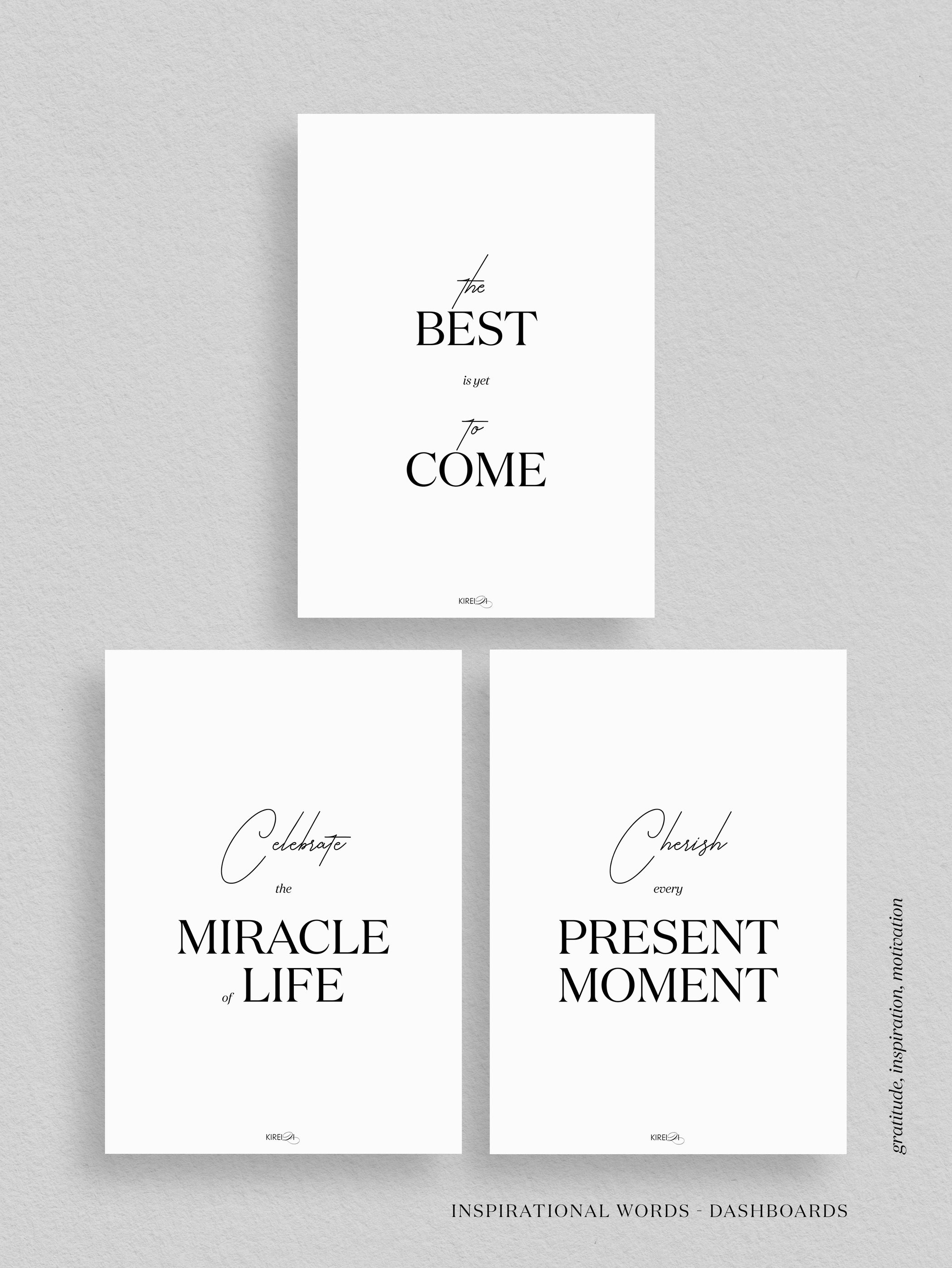 Daily Gratitude - Worksheet + Bonus - Bundle - 9 Pages - (V1) – KireiQi