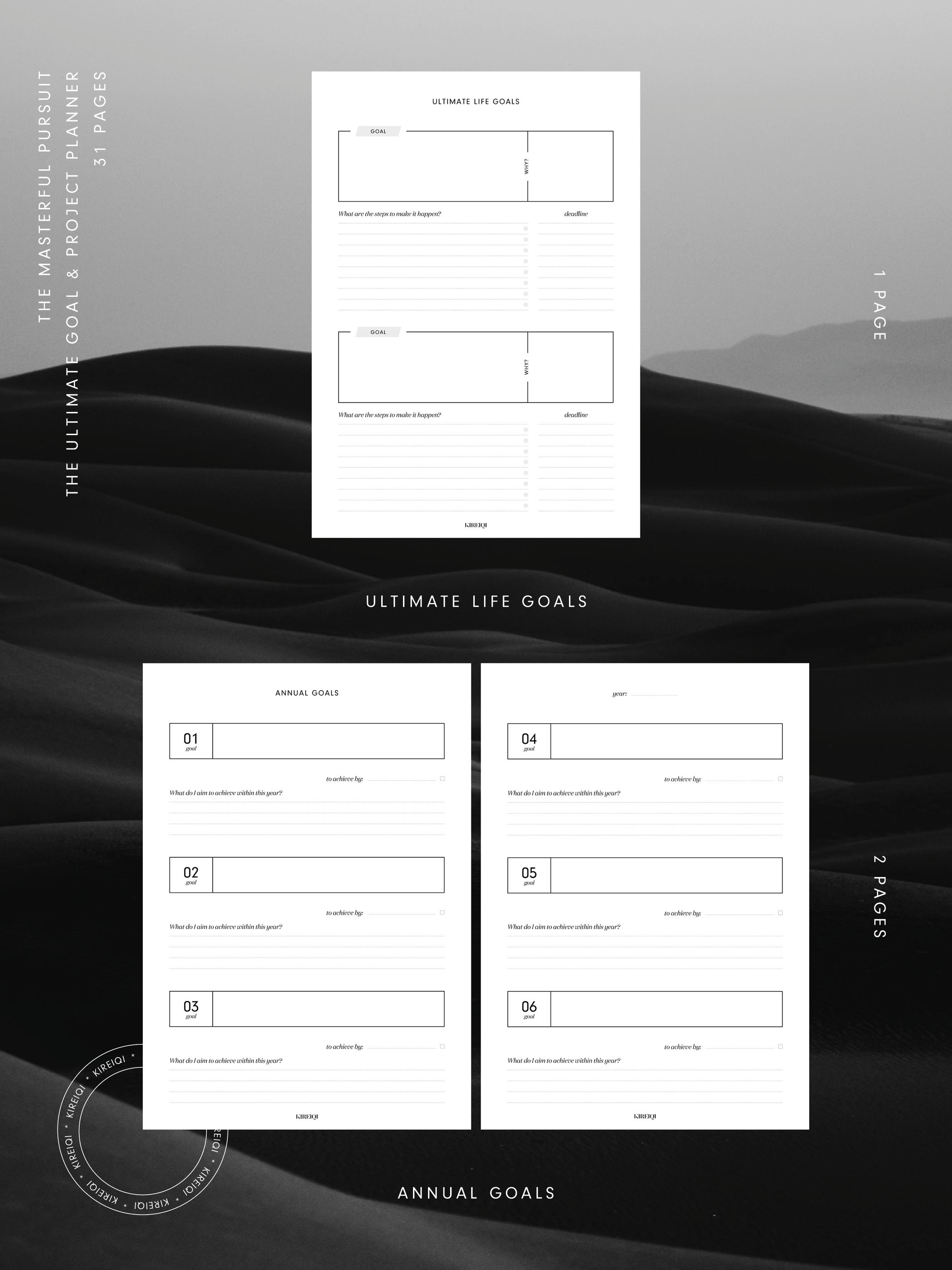The Masterful Pursuit - The Ultimate Goal & Project Planner - Workbook ...